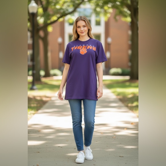 47 | Tops | Clemson Tiger Shirt47 Brand Medium | Poshmark